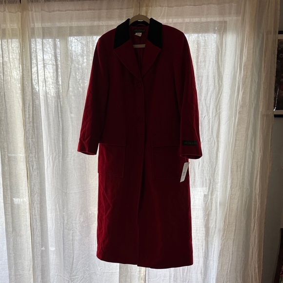 Harve Benard | Jackets & Coats | Harve Benard Red Trench Coat With ...